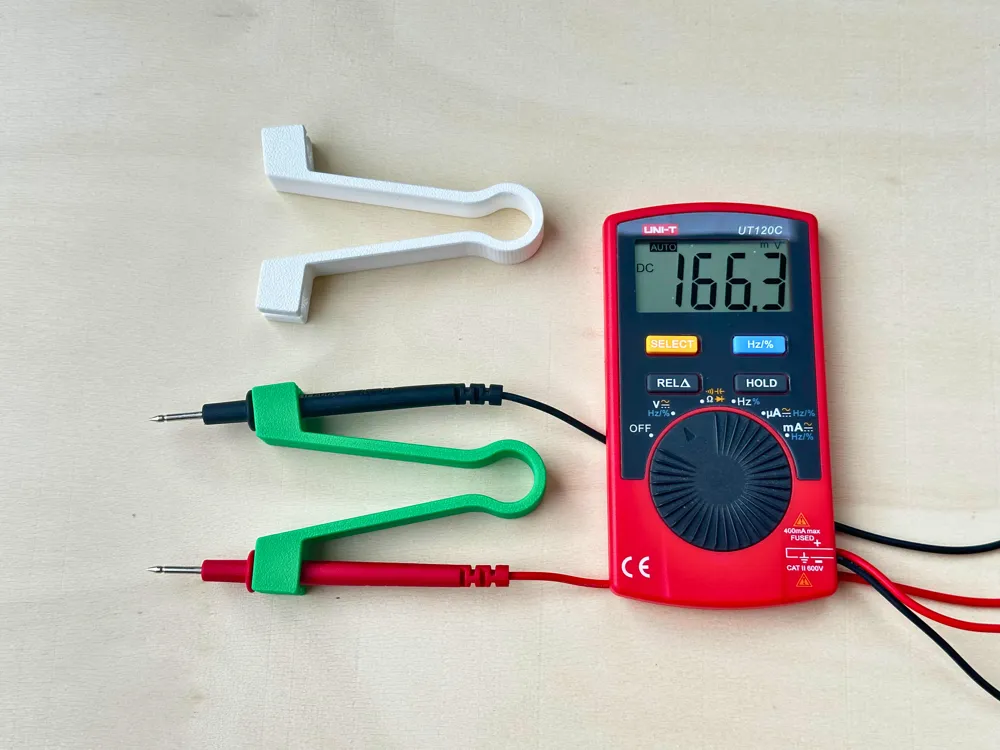 Customizable Multimeter Probe Tweezer Adapter - Free 3D Print Model ...
