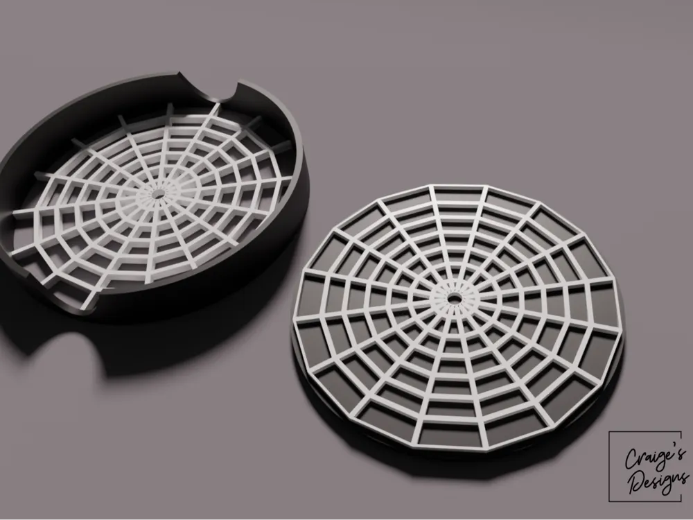 spider web coster and box by Craige's Designs MakerWorld: Download Free ...