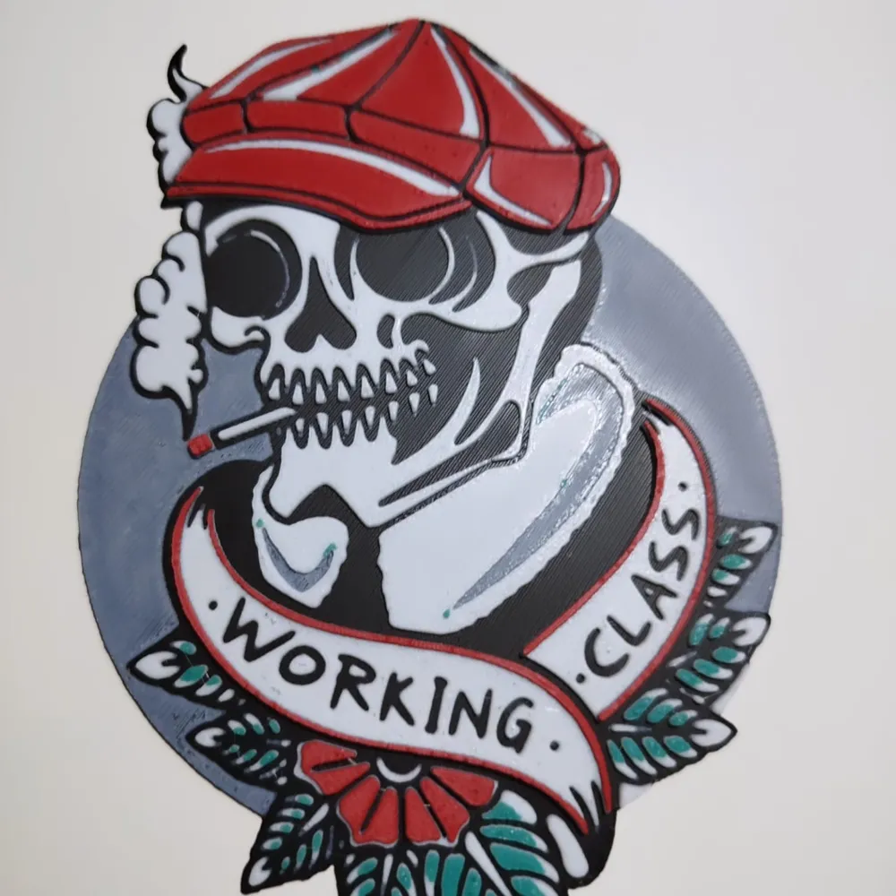 HueForge Working Class tattoo image by Mr.Doppia.A - MakerWorld