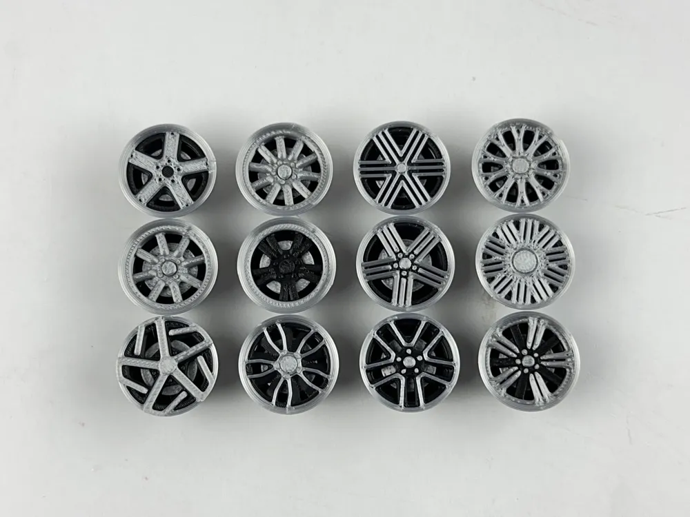 Tooned car - Wheel collection (24 RIMs) - Free 3D Print Model - MakerWorld