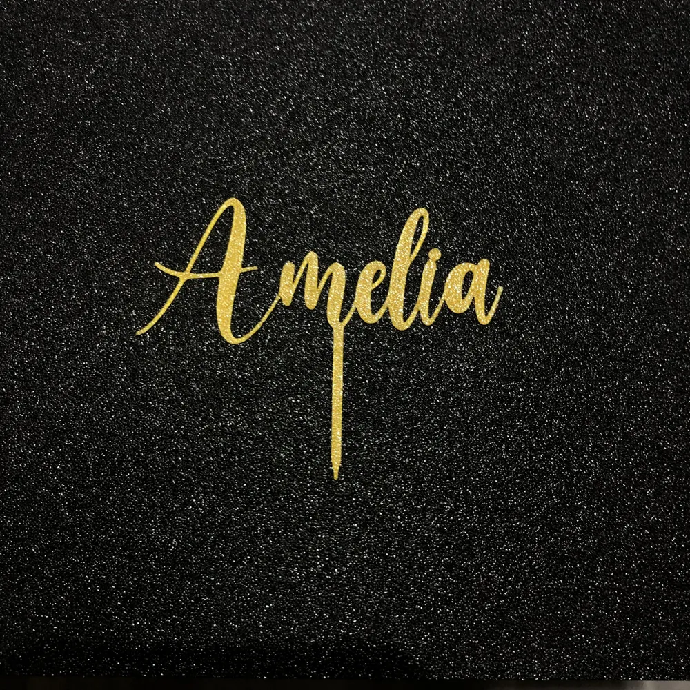 Cake topper name "Amelia" by PierTrois MakerWorld: Download Free 3D Models