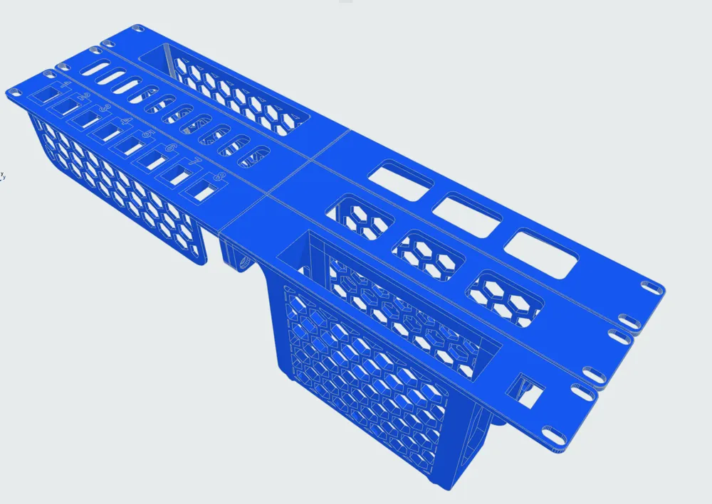 19-Zoll-Rack Ubiquiti-Module Remixt von snelle_jelle MakerWorld ...