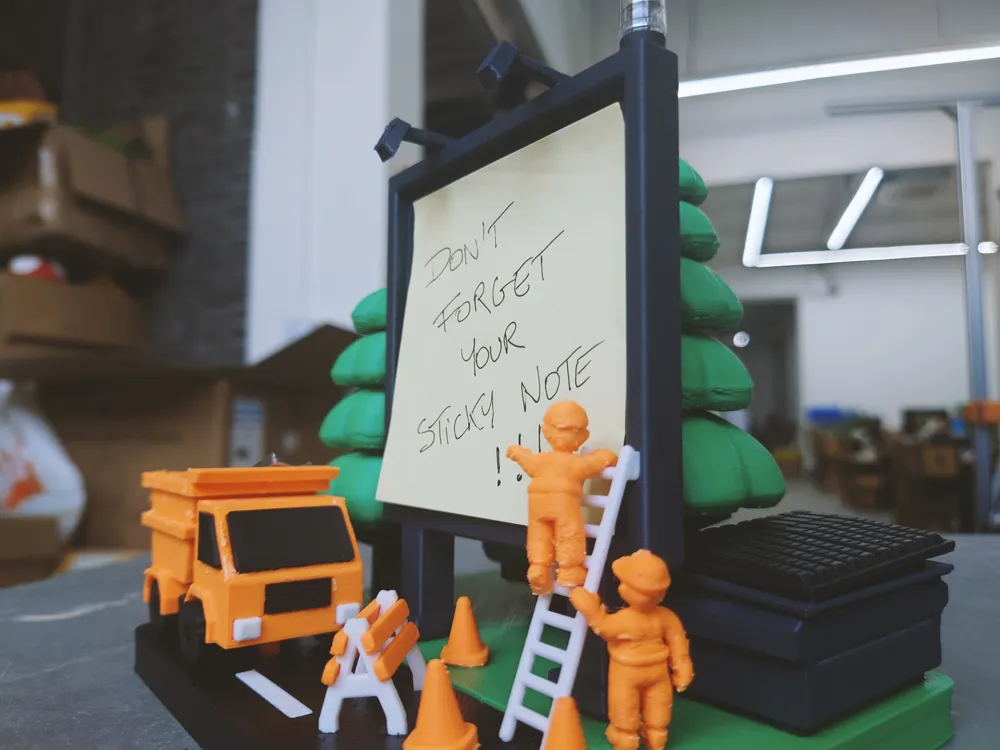 Billboard Crew – Sticky Note Desk Diorama by Wonderlabs MakerWorld ...