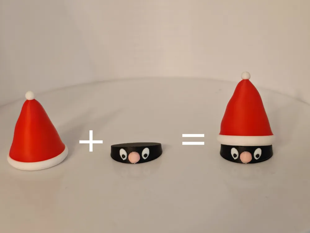 Hiding under Santas Hat by J-C - MakerWorld