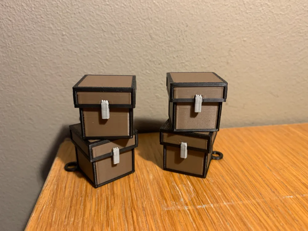 Minecraft chest clicky fidget keychain by legofoodjoker MakerWorld ...