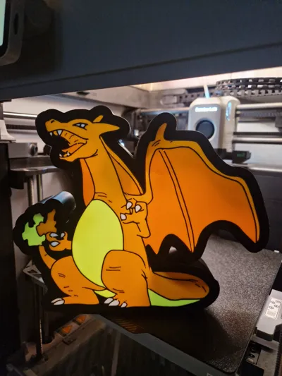 Pokemon Charizard Wall Art 来自 Indibles - MakerWorld