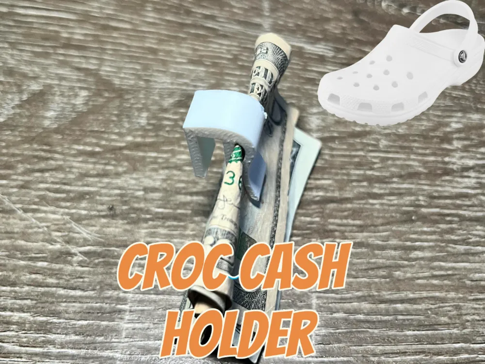 Croc Cash Holder | An easy way to store cash - Free 3D Print Model ...