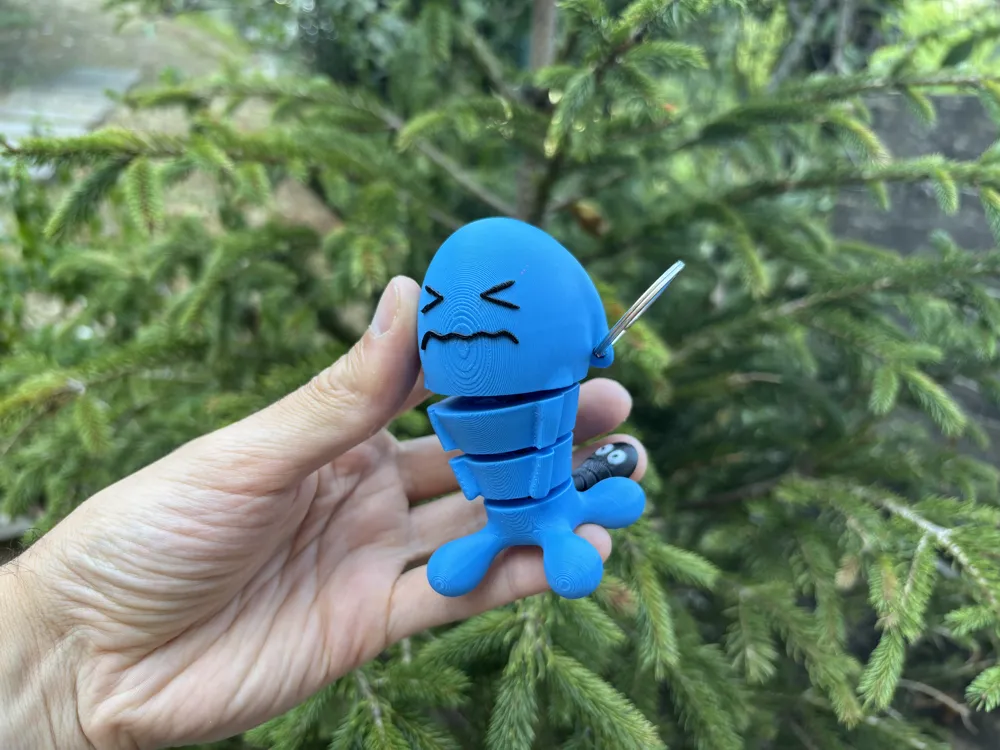 Flexi Wobbuffet Keychain by Big Simi MakerWorld: Download Free 3D Models