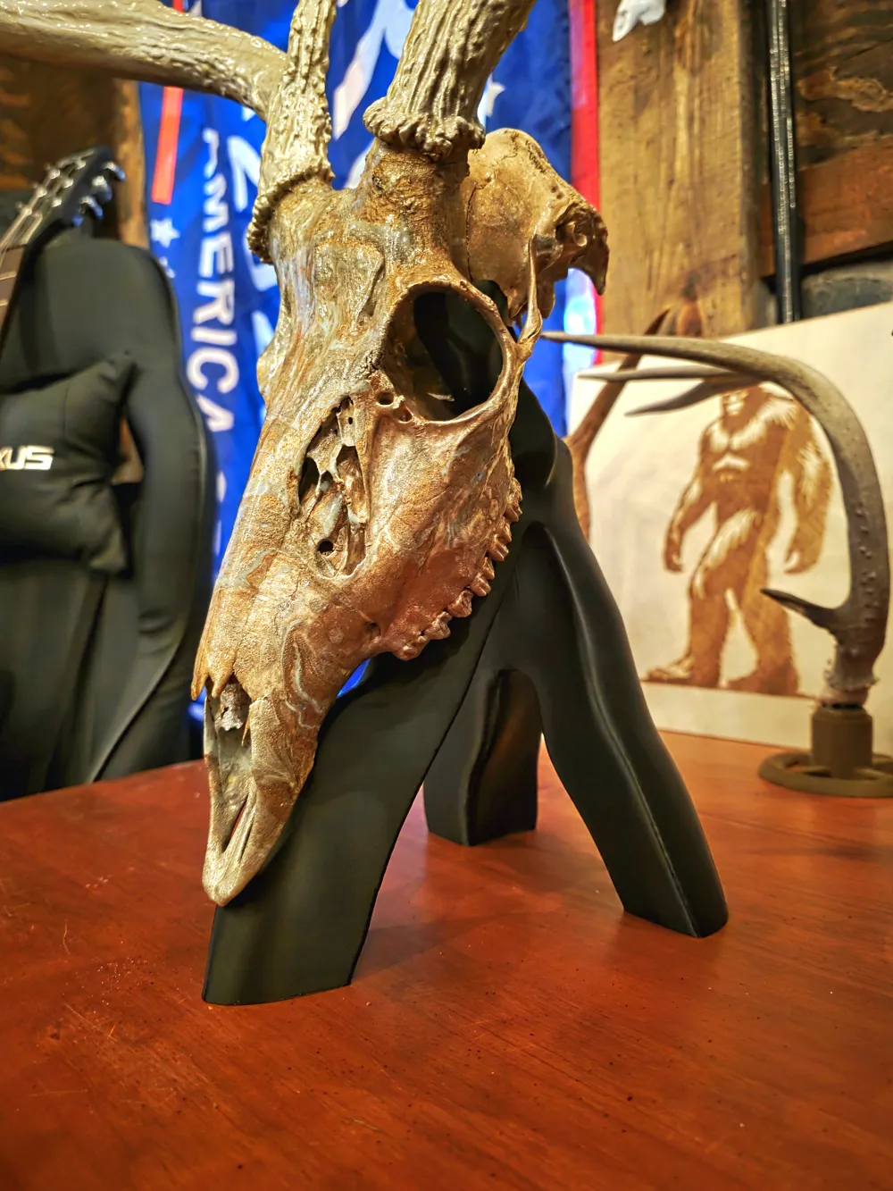 Deer Skull Desk Stand - Real or 3D Printed Skulls! - Free 3D Print ...