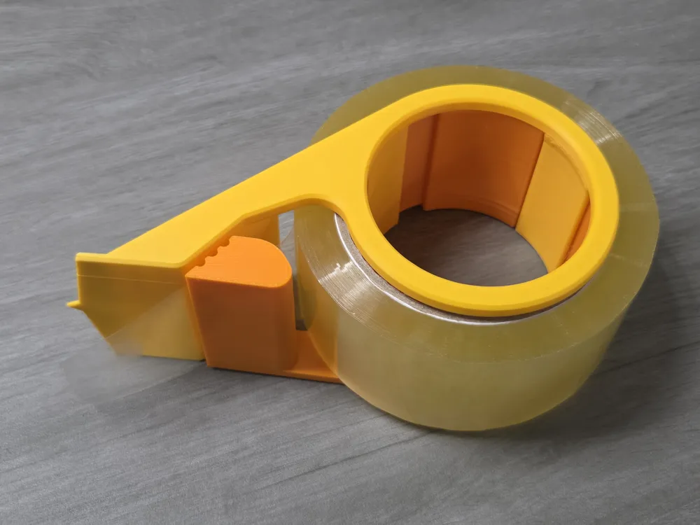 Plastic Tape Dispenser (anti roll-back) - Free 3D Print Model - MakerWorld