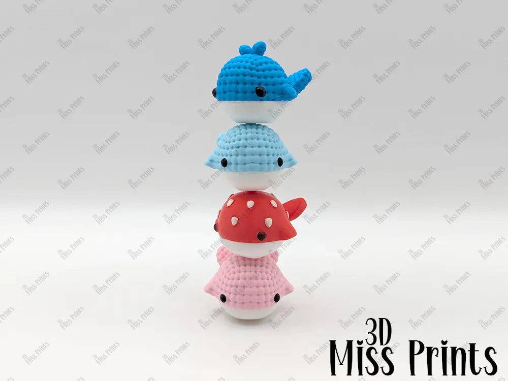 Stackable Whales - Free 3D Print Model - MakerWorld