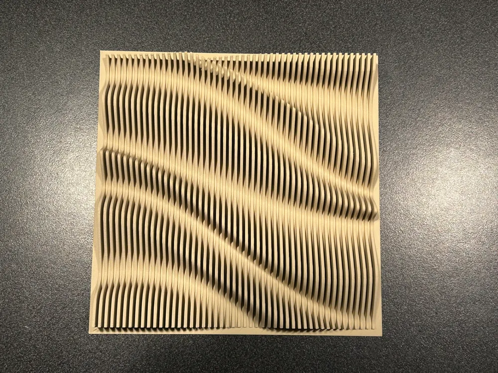 Organic sand wave wall art by Lossamoal MakerWorld: Download Free 3D Models