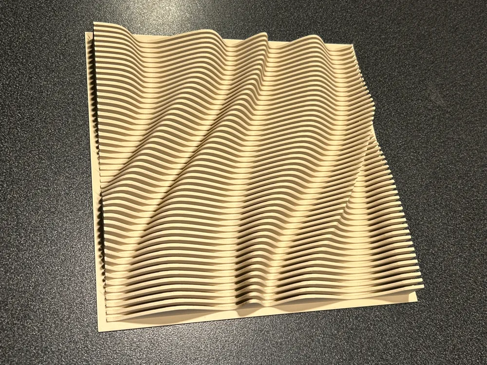 Organic sand wave wall art by Lossamoal MakerWorld: Download Free 3D Models