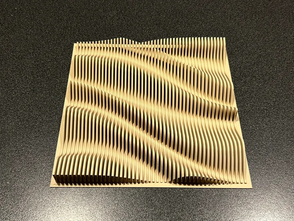 Organic sand wave wall art by Lossamoal MakerWorld: Download Free 3D Models