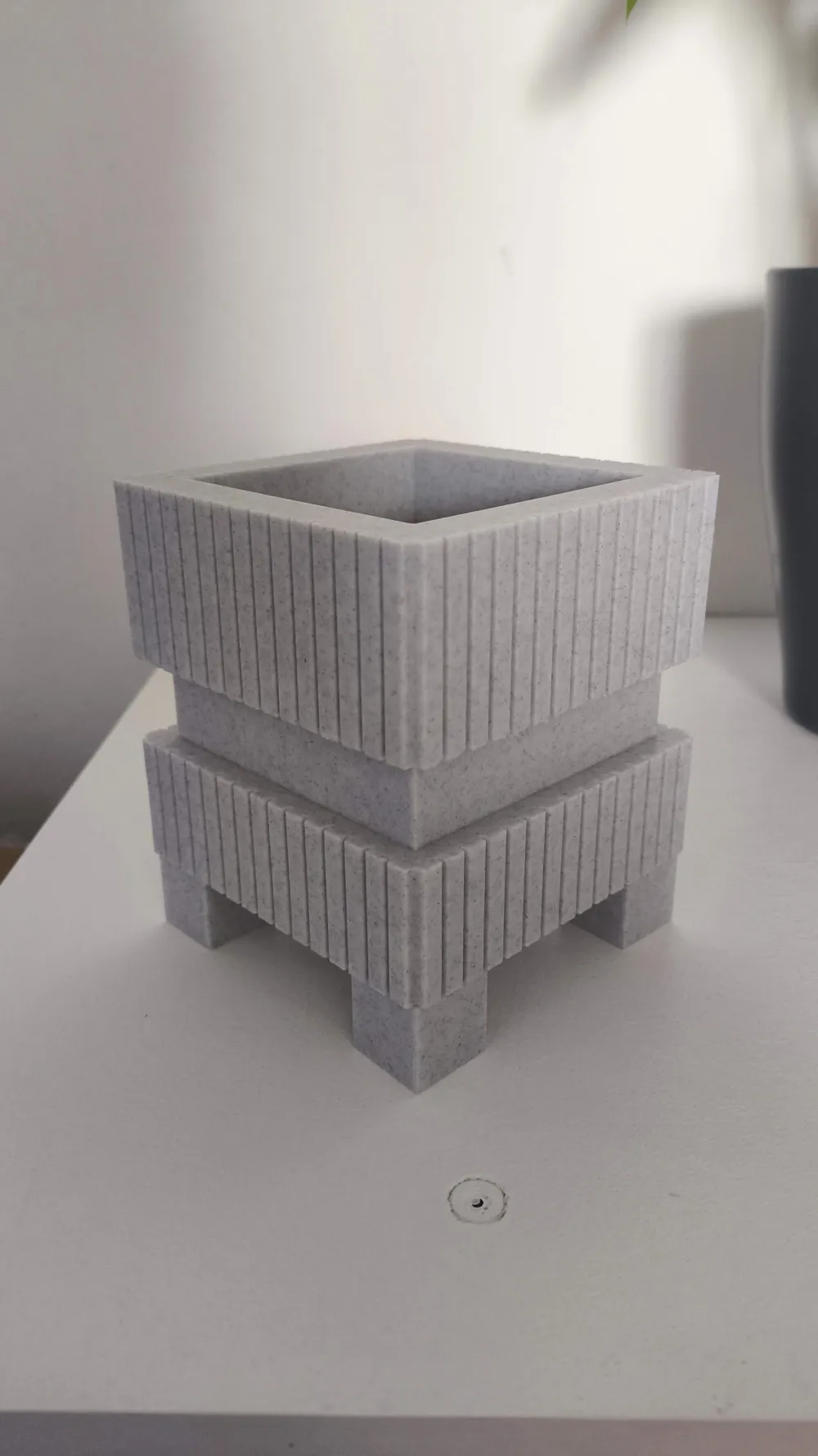 PILAR - Brutalist Succulent Planter - Free 3D Print Model - MakerWorld