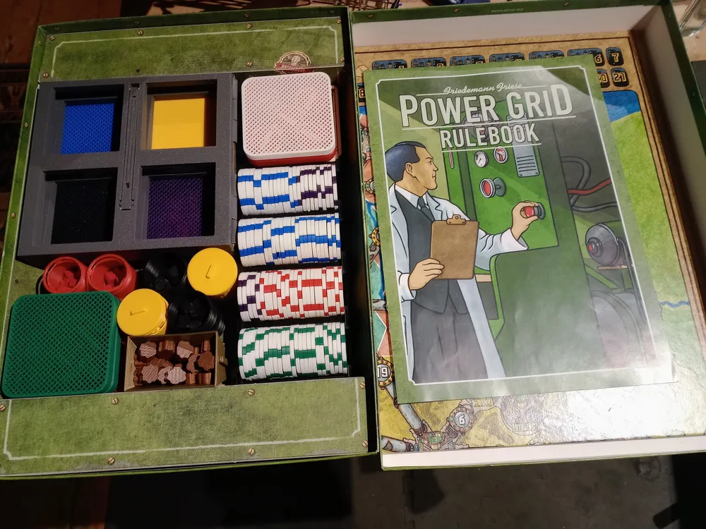 Power Grid Board Game Insert - Free 3D Print Model - MakerWorld