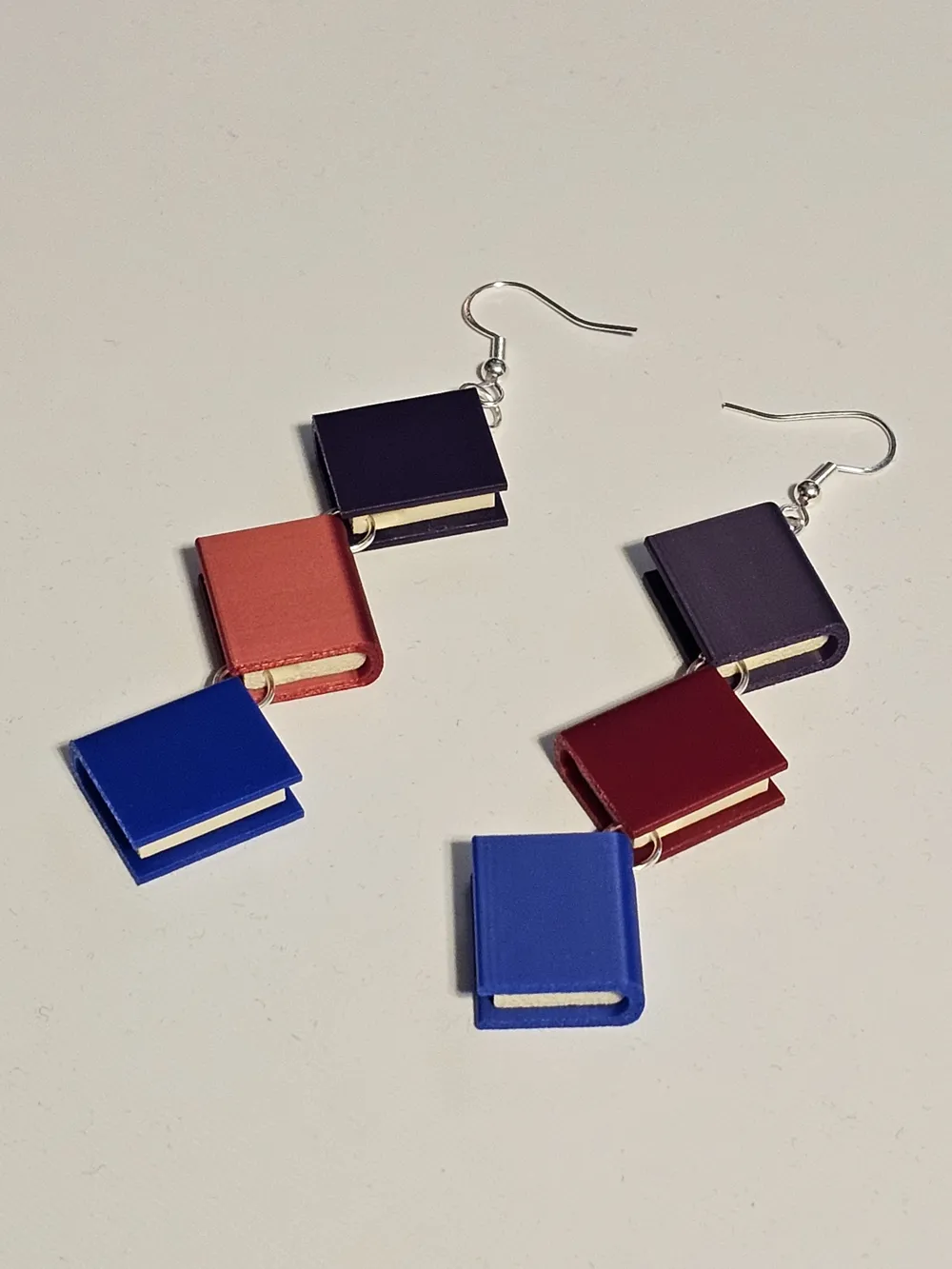 Book Earrings - Free 3D Print Model - MakerWorld