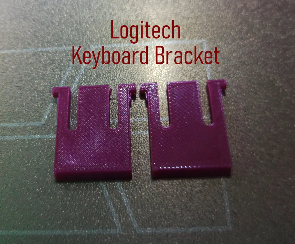 Logitech keyboard bracket by Qbakas - MakerWorld