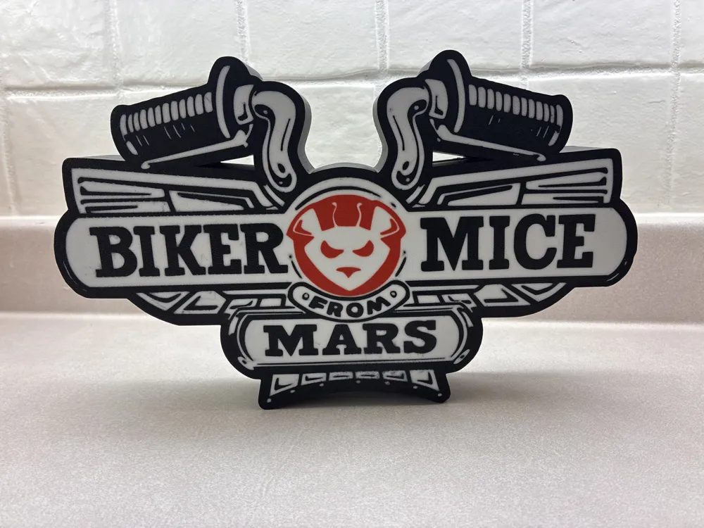 Biker Mice from Mars Lightbox - Free 3D Print Model - MakerWorld