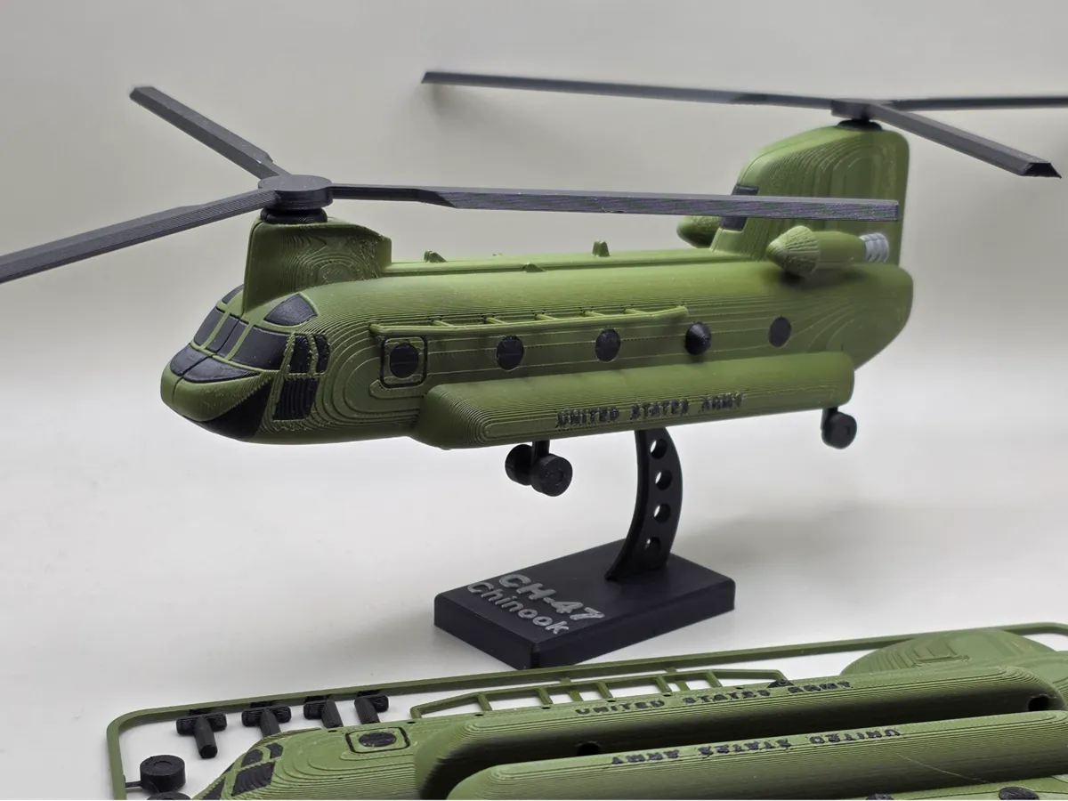 CH-47 Chinook Helicopter Kit Card - Free 3D Print Model - MakerWorld