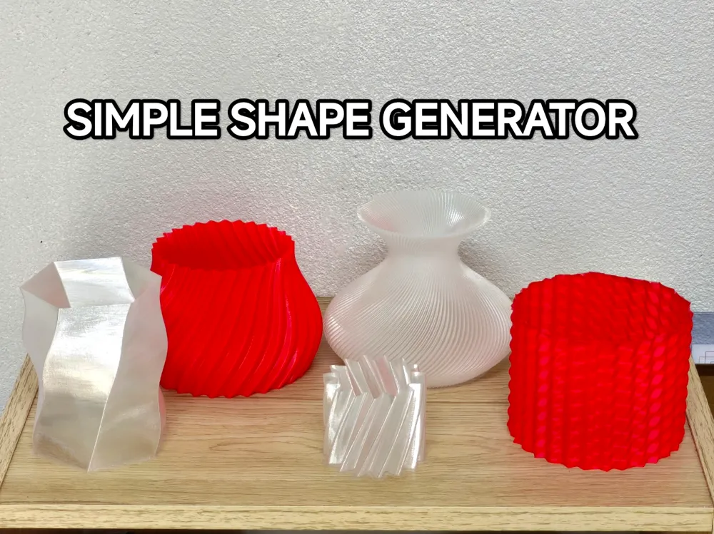 SIMPLE SHAPE GENERATOR - Free 3D Print Model - MakerWorld