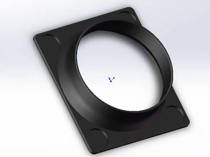 X1C/P1s rear exhaust conversion to 100mm flange (magnet external, avoid ...