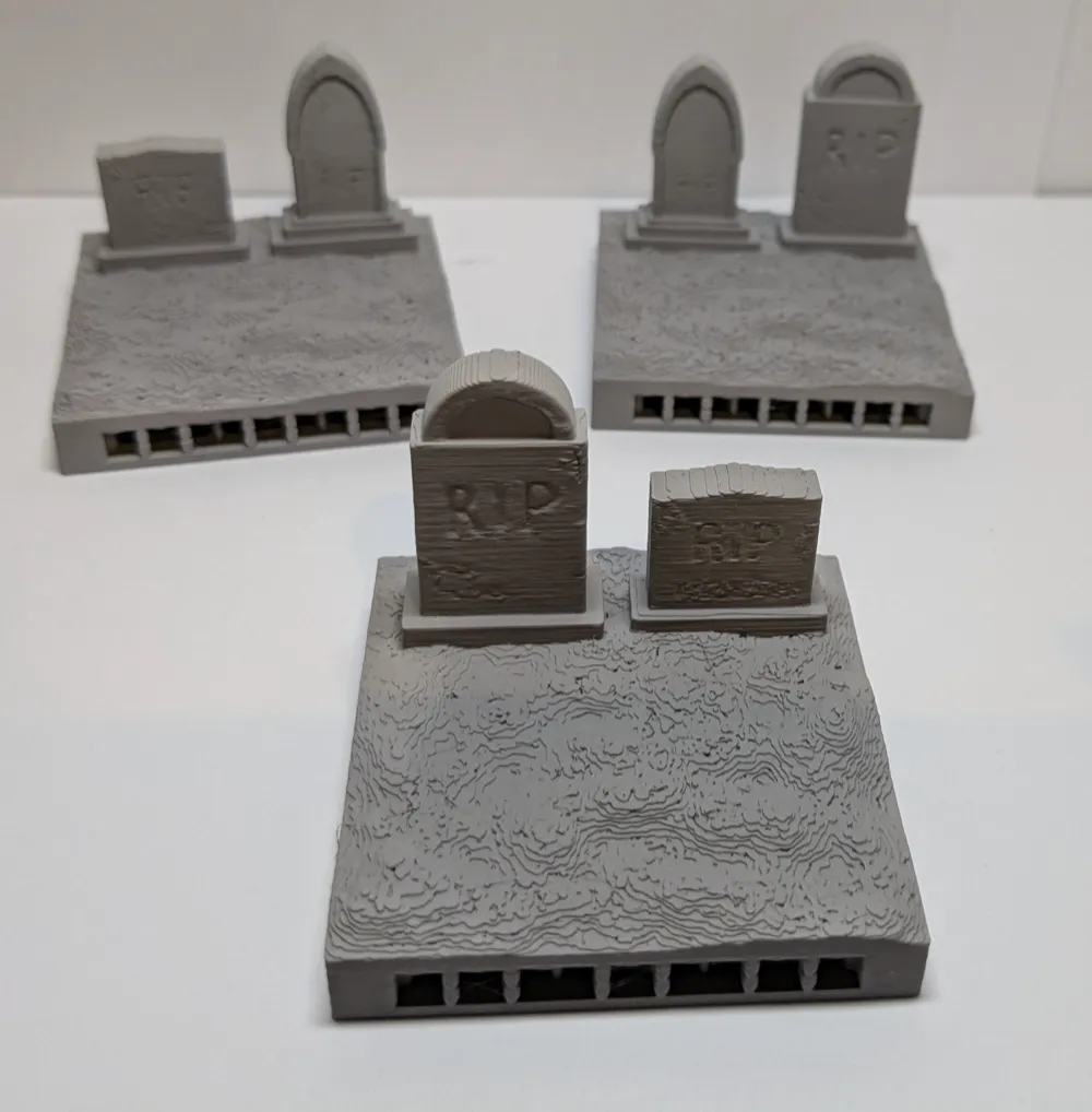 Graveyard RIP graves tiles (Openlock system) Remixed by Together 3D ...