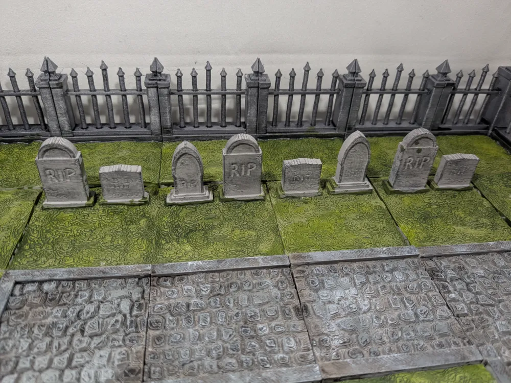 Graveyard RIP graves tiles (OpenLOCK system) Remixed by Together 3D ...