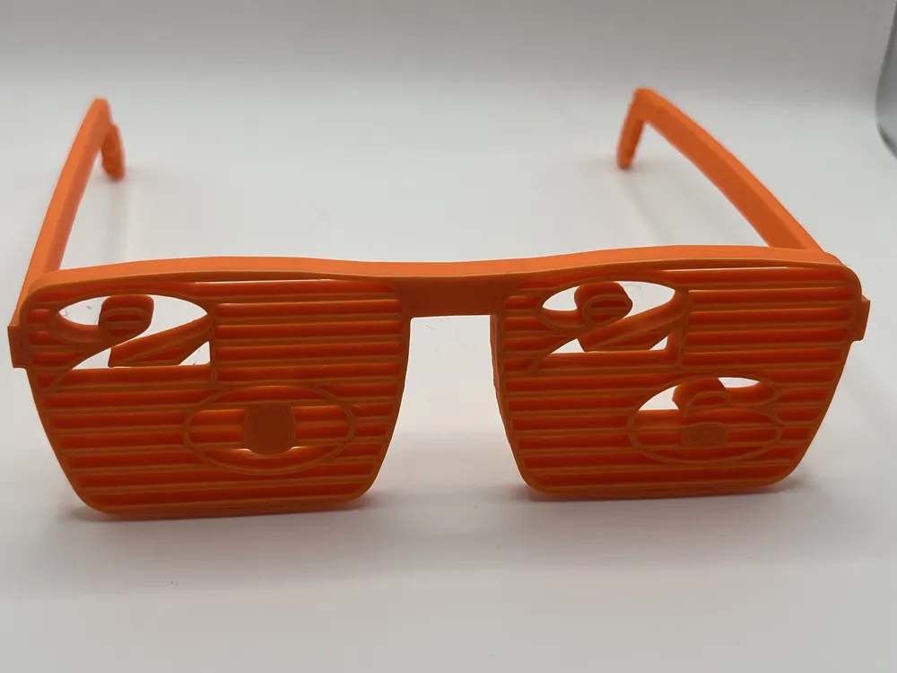 2026 New Year’s Party Glasses - Free 3D Print Model - MakerWorld