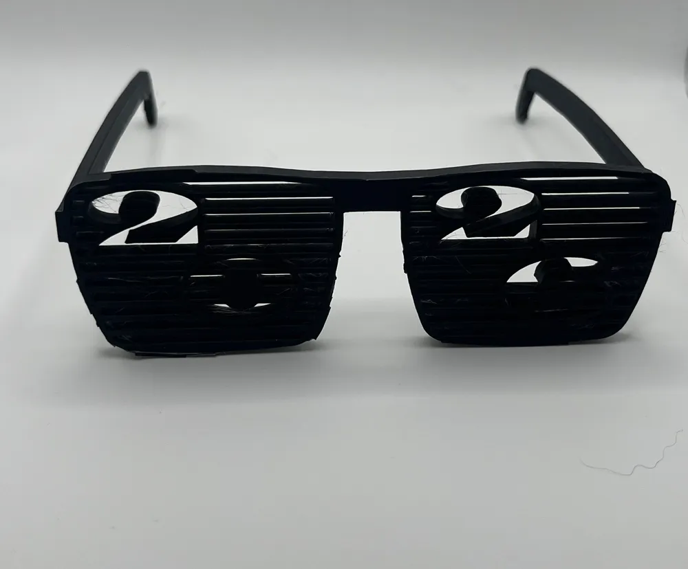 2026 New Year’s Party Glasses - Free 3D Print Model - MakerWorld