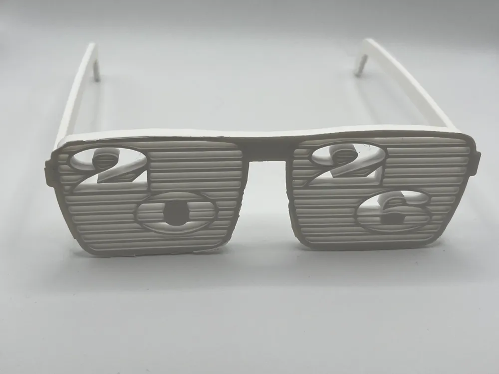 2026 New Year’s Party Glasses - Free 3D Print Model - MakerWorld