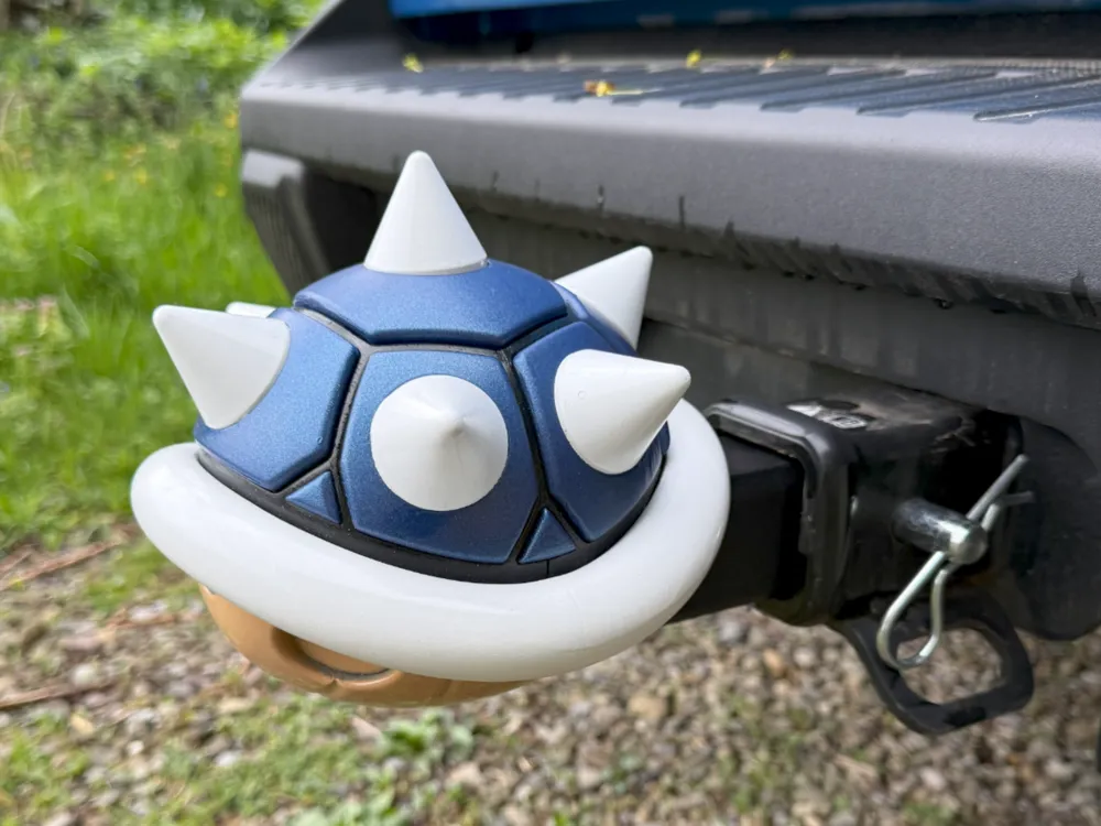 Koopa Shell Trailer Hitch Cover from Mario Kart by Neebick MakerWorld ...