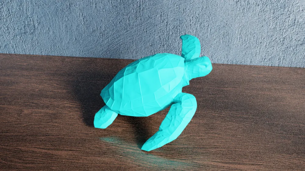 Low Poly Sea Turtle - Free 3D Print Model - MakerWorld