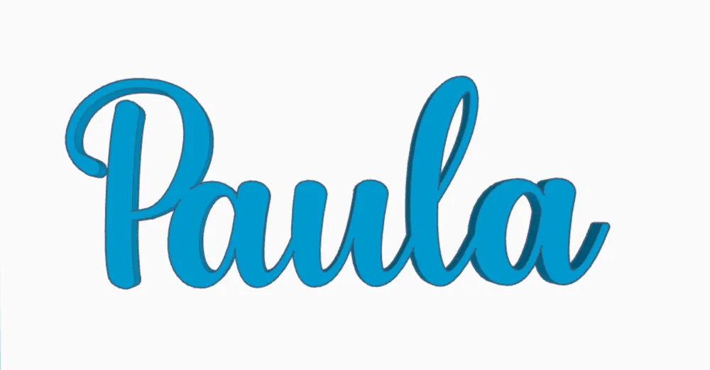 PAULA name names ornament nameplate by meetoo333 MakerWorld: Download ...