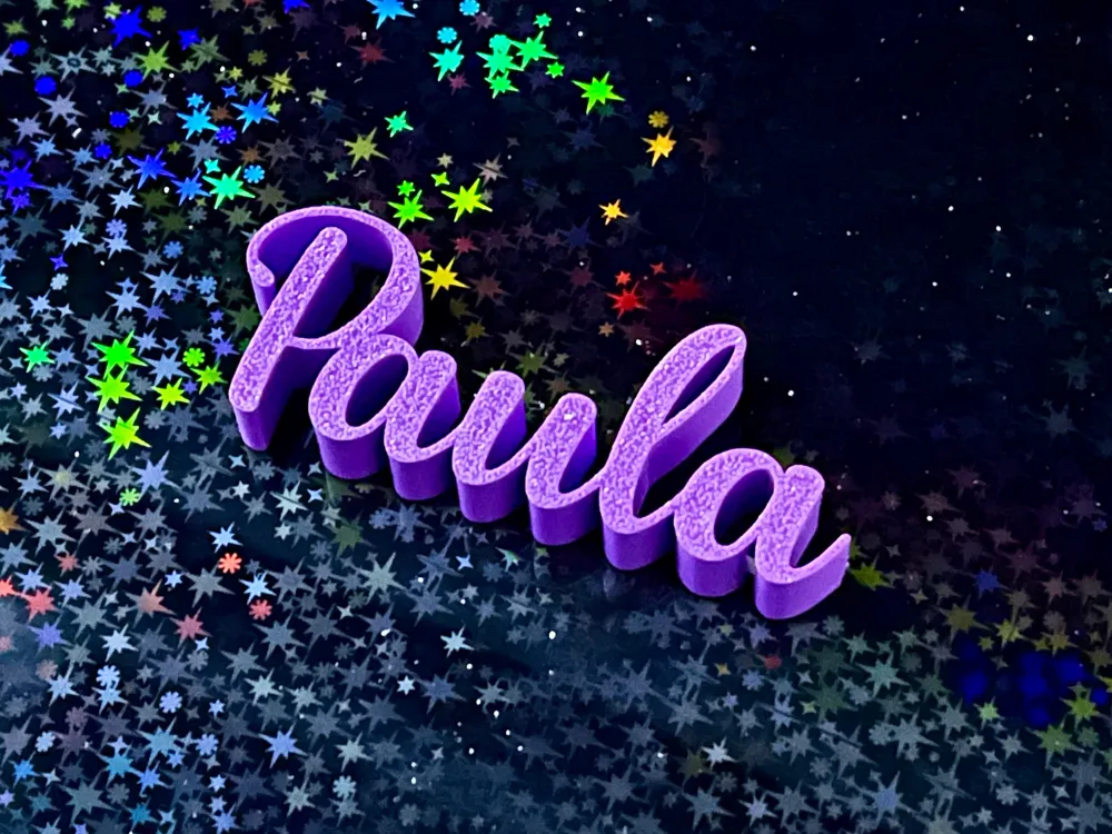 PAULA name names ornament nameplate by meetoo333 MakerWorld: Download ...
