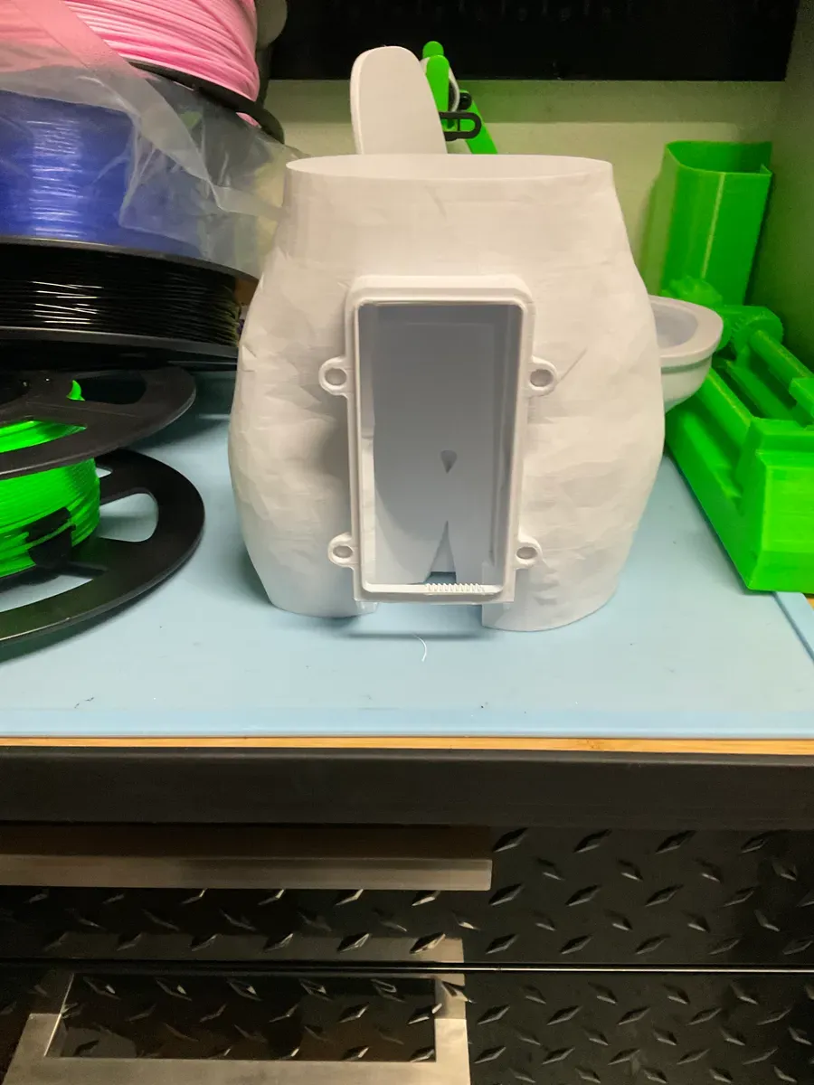 Bambu X1 Butt poop chute cover and Toilet poop bin Remixed by dorkytom - MakerWorld