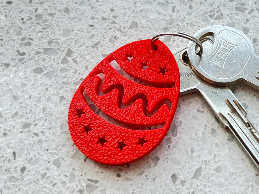 Easter egg keychain by pastvolodymyr - MakerWorld