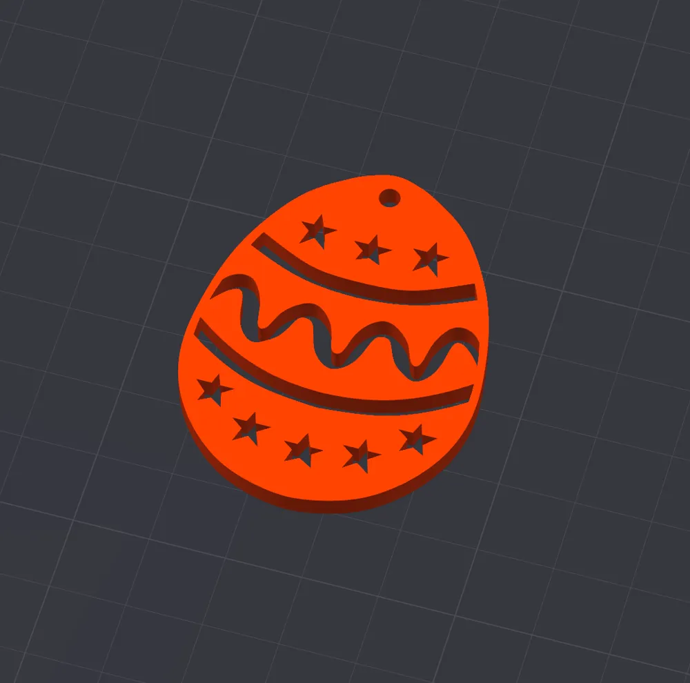 Easter egg keychain by pastvolodymyr - MakerWorld