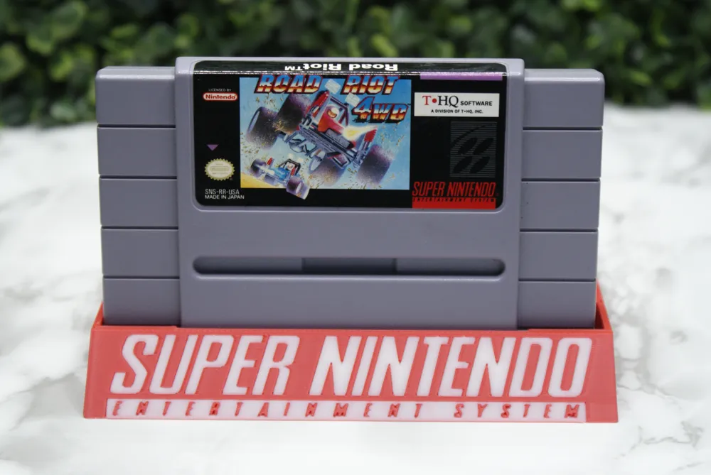 SNES NINTENDO GAME HOLDER CARTRIDGE CASE by 3dprintsssss - MakerWorld