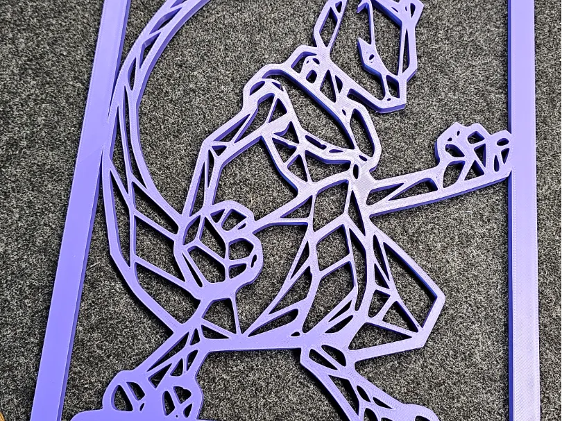 Mewtwo Line Art by Polletronics - MakerWorld