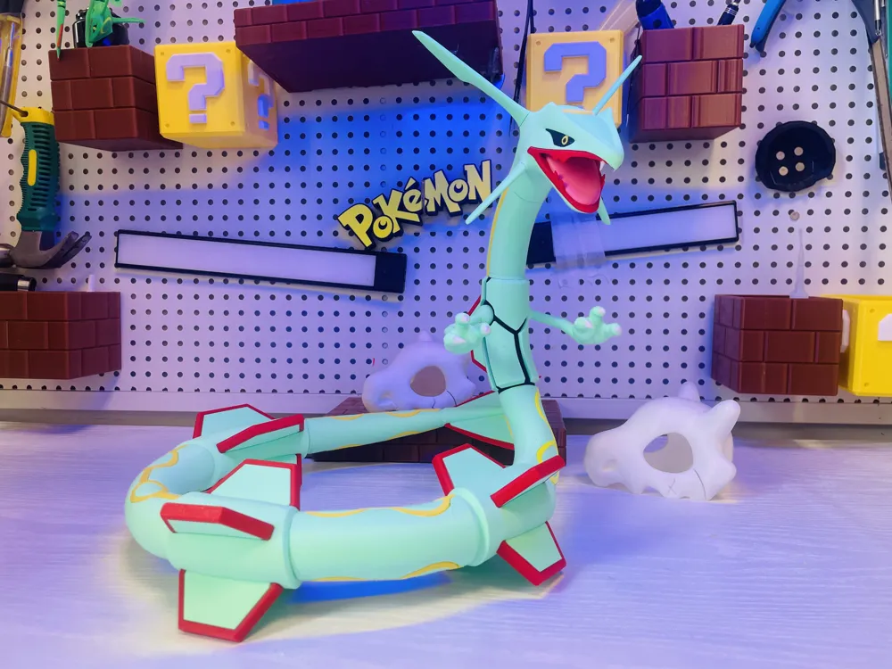 Pokémon — Rayquaza (Multi-color Assembly) by 手残的Leo - MakerWorld