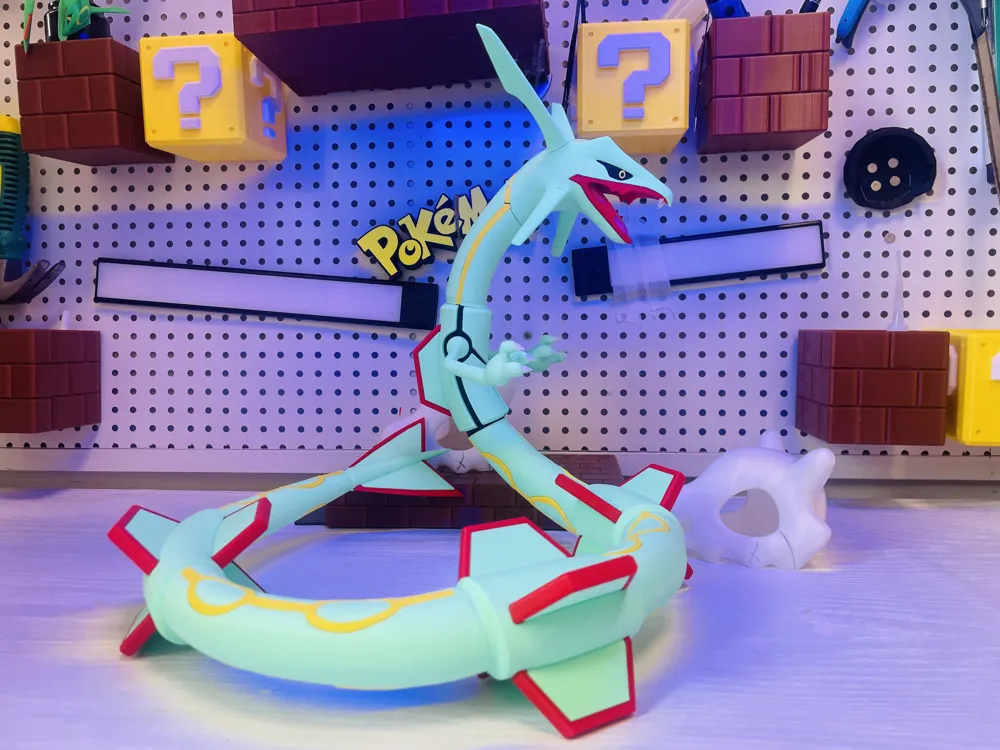 Pokémon — Rayquaza (Multi-color Assembly) by 手残的Leo - MakerWorld
