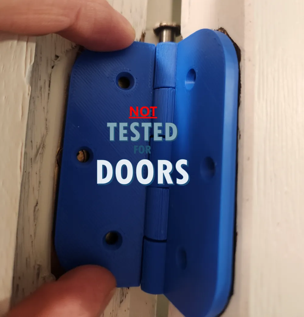 Simple Customizable Hinge (Parametric) V1.1 by Trawls MakerWorld: Download Free 3D Models