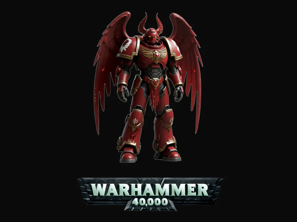 Warhammer 40k - Blood Angel - Free 3D Print Model - MakerWorld
