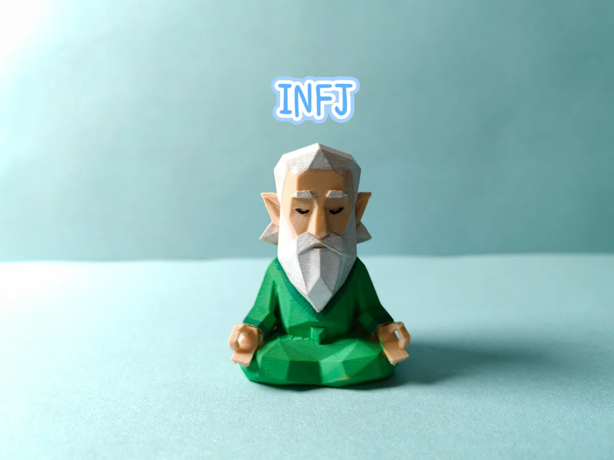 INFJ Green Old Man - Free 3D Print Model - MakerWorld