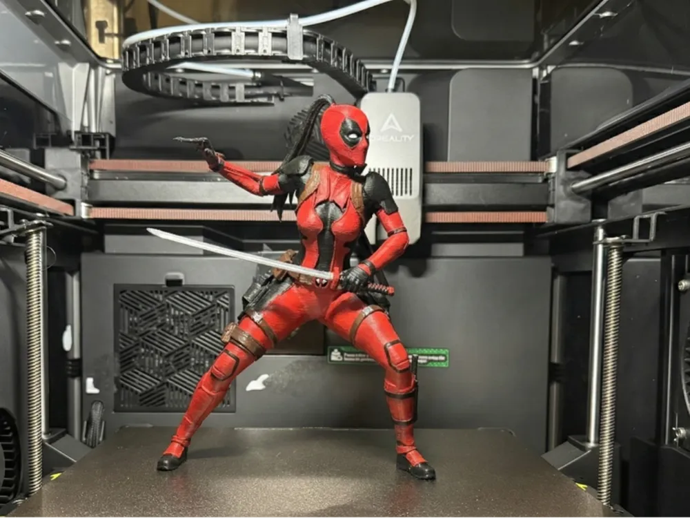 Female Deadpool - Free 3D Print Model - MakerWorld