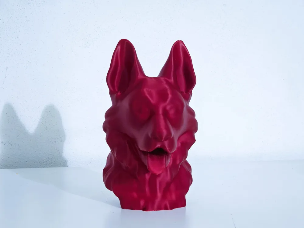 German Shepherd head sculpture - Free 3D Print Model - MakerWorld