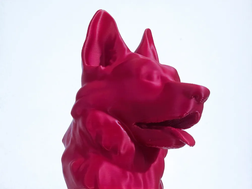 German Shepherd head sculpture - Free 3D Print Model - MakerWorld