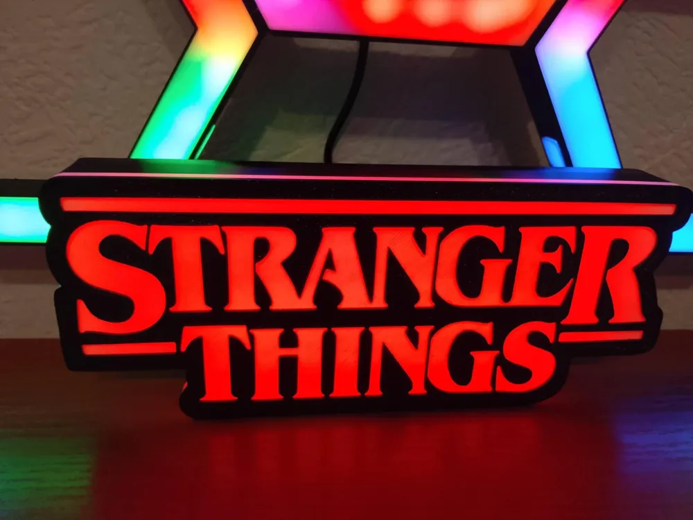 STRANGER THINGS – RGB LED Light Sign | Wall& Decor - Free 3D Print ...