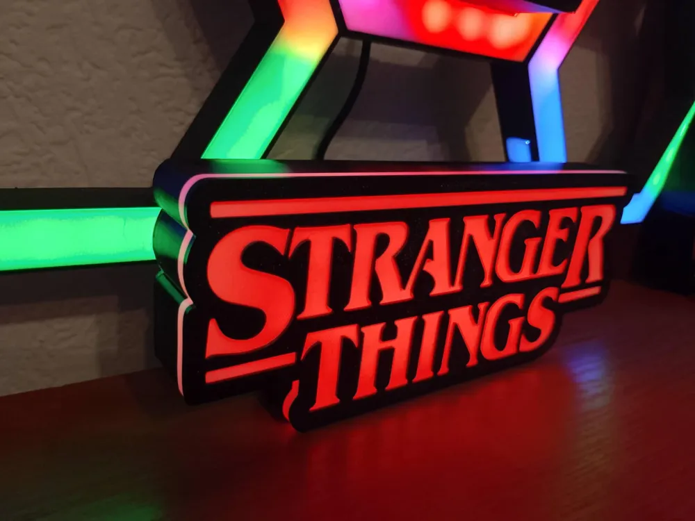 STRANGER THINGS – RGB LED Light Sign | Wall& Decor - Free 3D Print ...